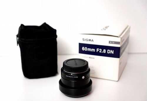 Sigma 60 mm f 2.8 mft