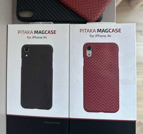 Чехол Pitaka iPhone xr(красный/черный)