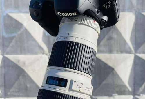 Зеркальный фотоаппарат Canon 7d с объективом