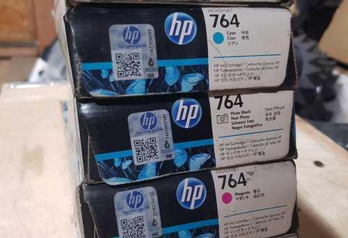 Картриджи HP 764 новые оригинальные 2018г