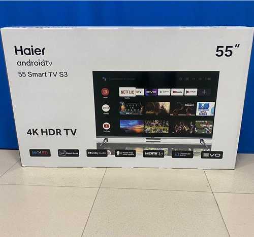 Телевизор новый Haier 55 S3