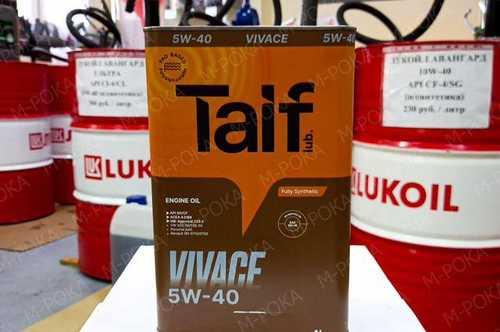 Моторное масло Taif Vivace 5W-40 PAO синтетика