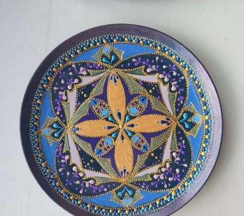 Тарелка декоративная ручная роспись