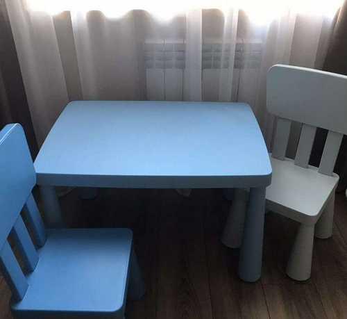 Стол и 2 стула Икеа Маммут