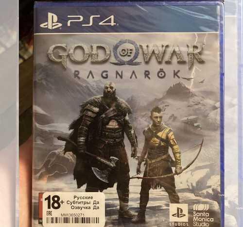 God of war ragnarok ps4 диск на русском