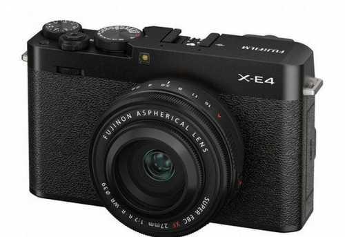 Фотоаппарат Fujifilm X-E4 Kit 27mm F2.8 WR R black