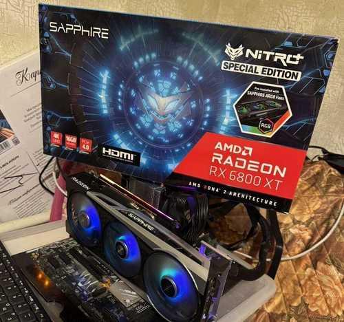 Видеокарта Sapphire RX 6800XT 16gb Nitro 