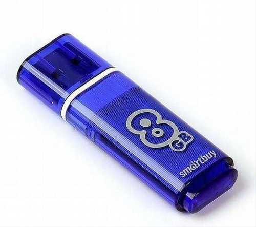 USB флешка 8GB 3.0 SmartBuy Glossy series Dark Blu