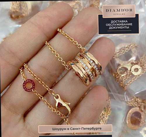 Колье Bvlgari B.zero1 Design Legend из розового золота