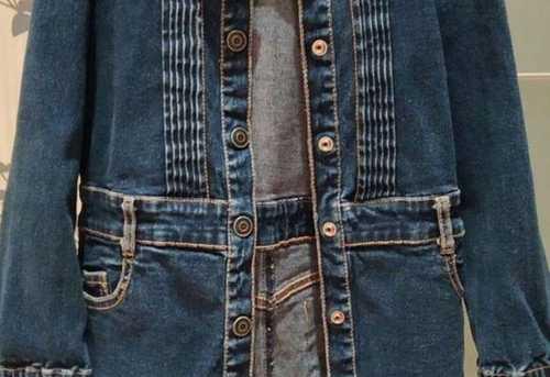 Куртка джинсовая плащ