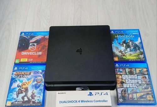 Sony PS4 slim 500gb Идеал 5игр