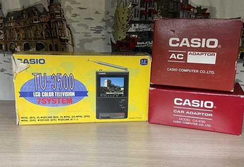 Телевизор Портативный - Casio TV-3500 с Адаптерами