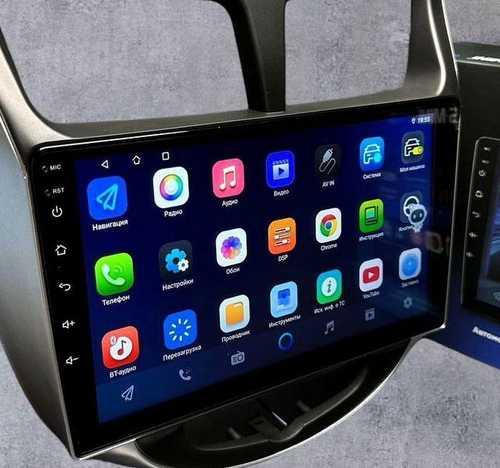 Магнитола android на Hyundai Solaris 2013