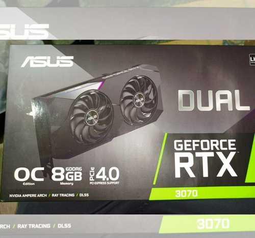 Видеокарта RTX 3070 Asus dual