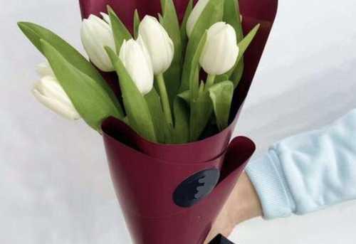 Корпоративные букеты цветов к 8 мариа (тюльпаны)