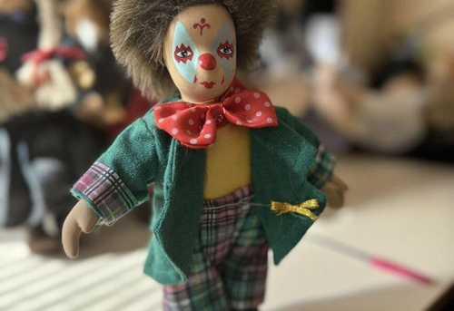 Винтажная кукла клоун ГДР фарфор