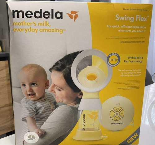 Молокоотсос medela электрический swing flex