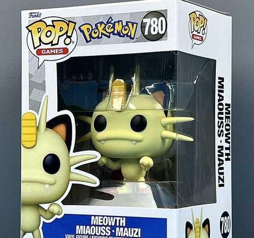 Funko Pop 780 Meowth Miaouss Mauzi Pokemon Games