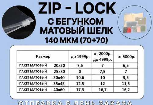 Zip lock пакеты оптом и в розницу