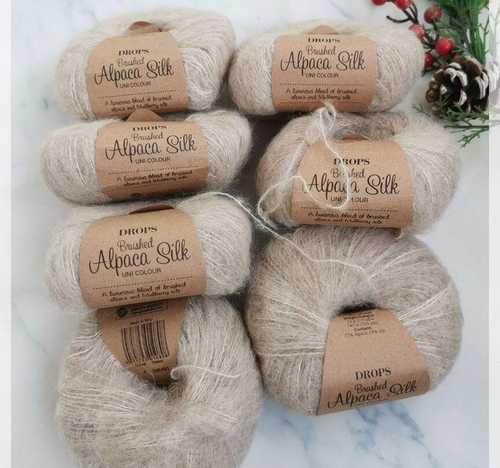 Пряжа Brushed Alpaca Silk drops 04