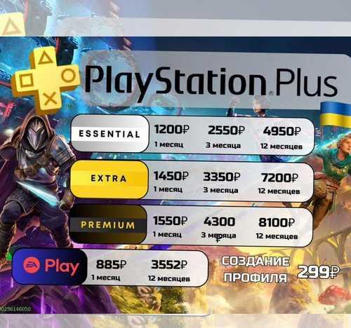 Подписка ps plus delux Украина ps5 ps4 (Арт.71279)