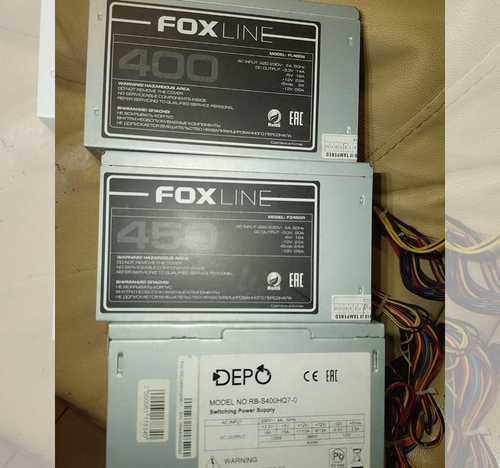 Блоки питания 400w Depo(FSP), Foxline 400-450W