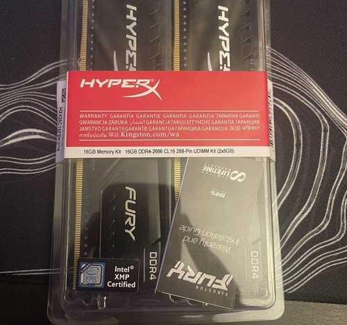 Оперативная память DDR4 HyperX Fury 16GB (2x8GB)