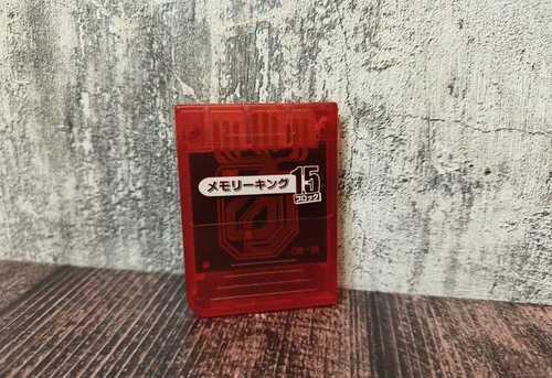 Карта памяти пс1 / Memory card ps1 red