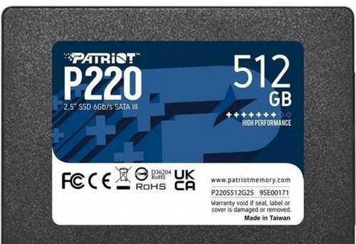 Patriot SATA III 512GB P220S512G25 P220 2.5"