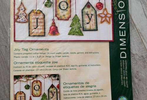 Dimensions 08849 Joy Tag Ornaments