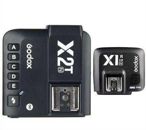 Радиосинхронизатор Godox Nikon X2T + X1R-N (переда