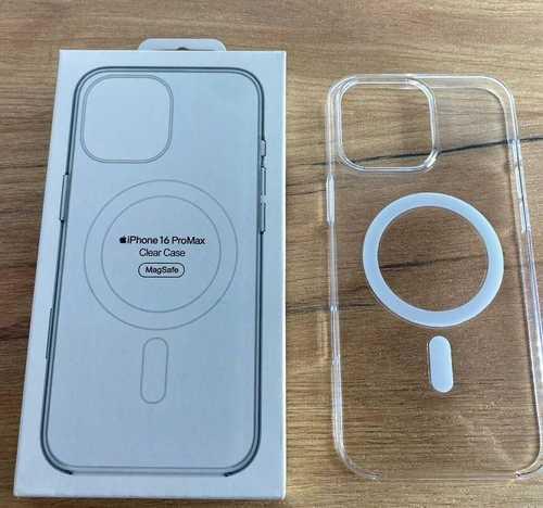 Чехол iPhone 16 ProMax MagSafe Прозрачный