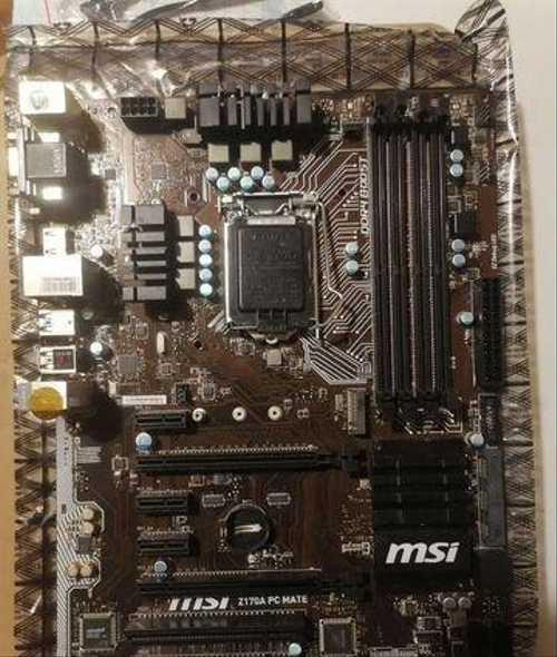 Материнская плата MSI Z170a PC mate