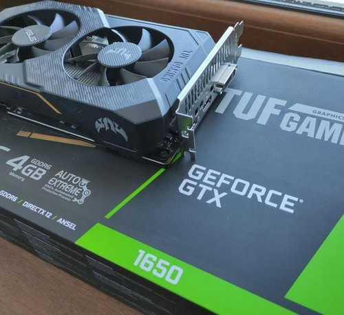 Видеокарта asus TUF GeForce GTX1650 Gaming OC 4Gb