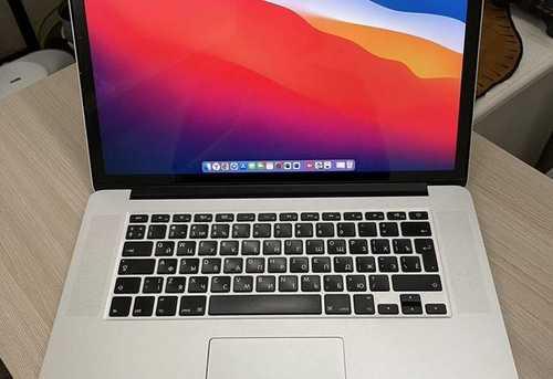MacBook Pro 15 (2013), 256 ГБ, Core i7, 2 ГГц, RAM 8 ГБ, GeForce GT 750M 2 ГБ