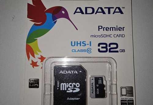 Adata micro sdhc card UHS-I Class 10 32 gb