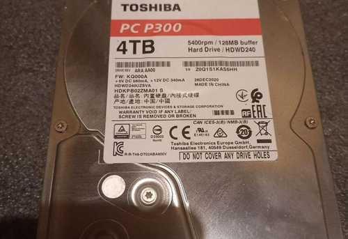4 TB Жесткий диск Toshiba PC P300