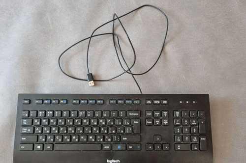 Клавиатура проводная Logitech K280e черный USB