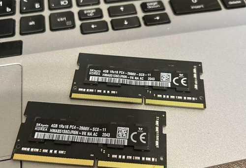 Оперативная пасять память sodimm Hynix DDR4 4 гб