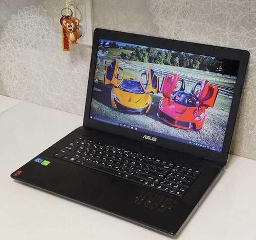 Мощный 17" Asus i7 12Gb GeForce SSD