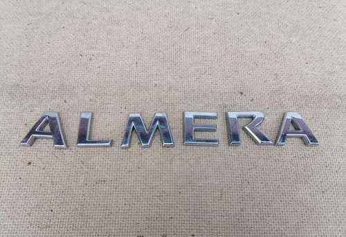 Надпись монограмма буква Nissan almera G15