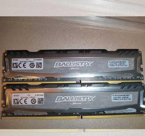 Оперативная память ddr4 crucial ballistix