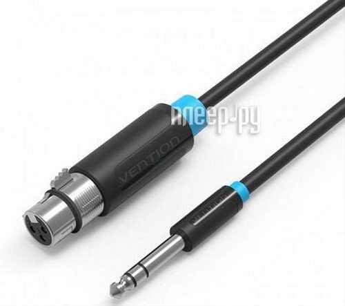 Vention 6.5mm Jack M - XLR Black 3m bbebi