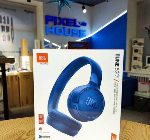 Беспроводные наушники JBL Tune 520BT, синий