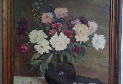 Картина, натюрморт ваза с цветами