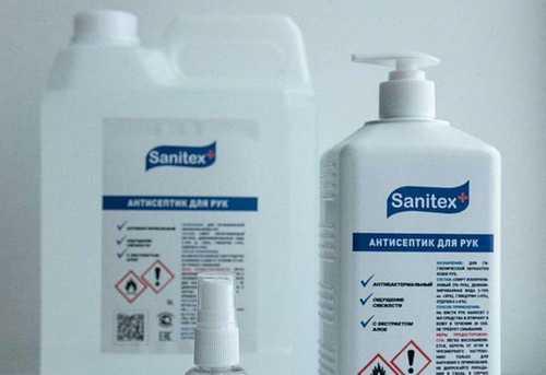 Антисептик для рук Sanitex 5л 1л 50мл опт/розн