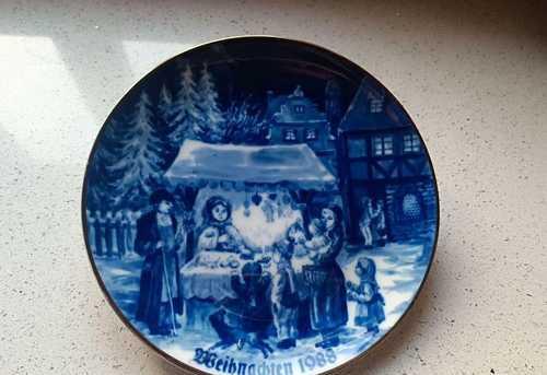 Коллекционная тарелка настенная Рождество