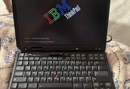 Thinkpad t30 ретро ноутбук