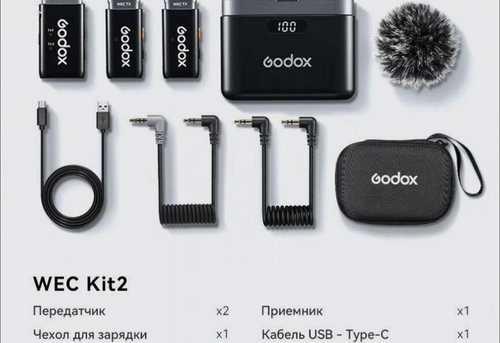 Микрофон Godox WEC kit2 новый