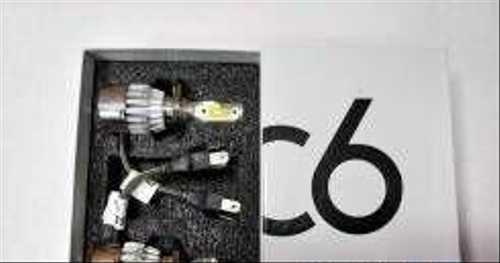 Набор светодиодных ламп "C6" H4/с кулером